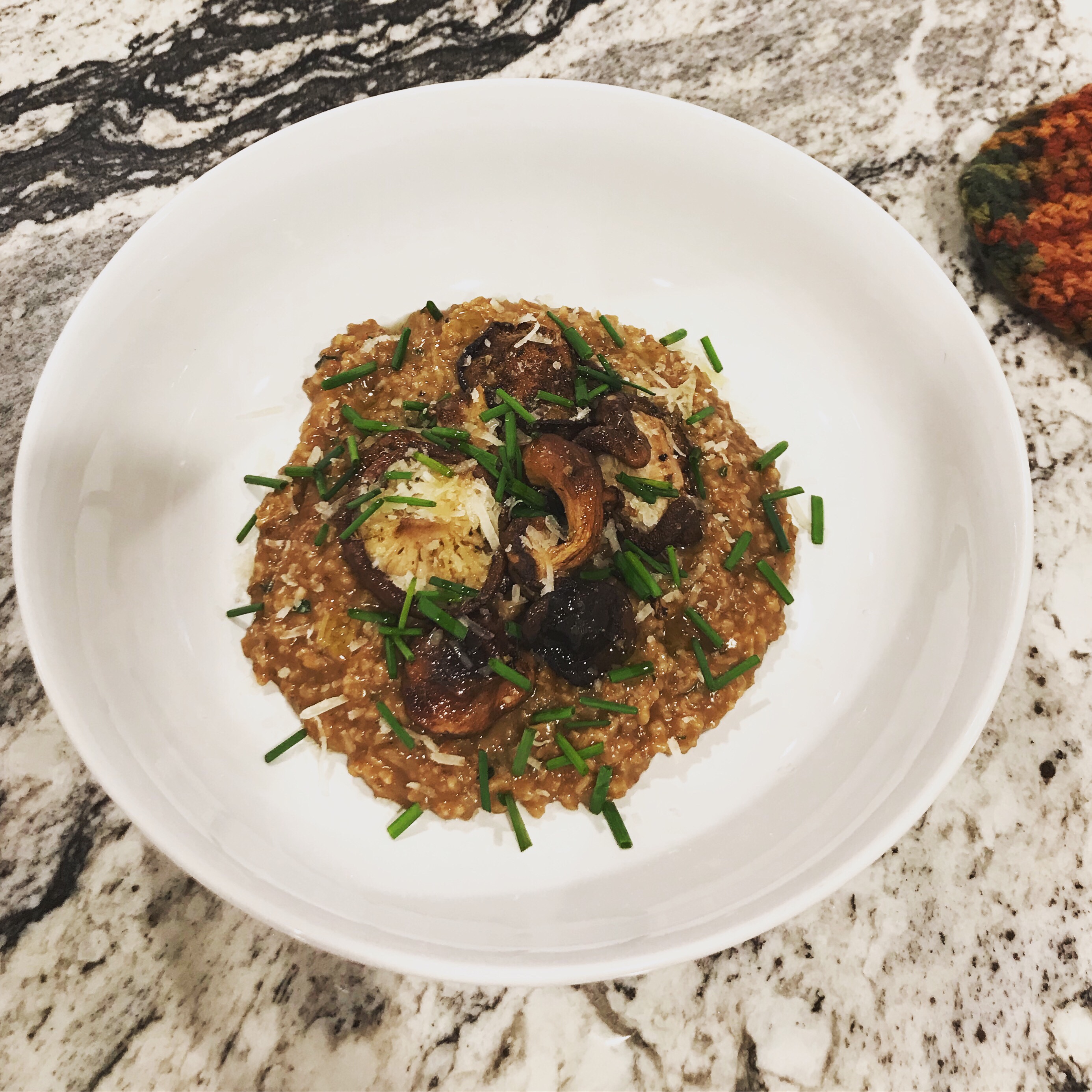 Mushroom Steel Cut Oat Risotto – Not Another Damn Food Blog